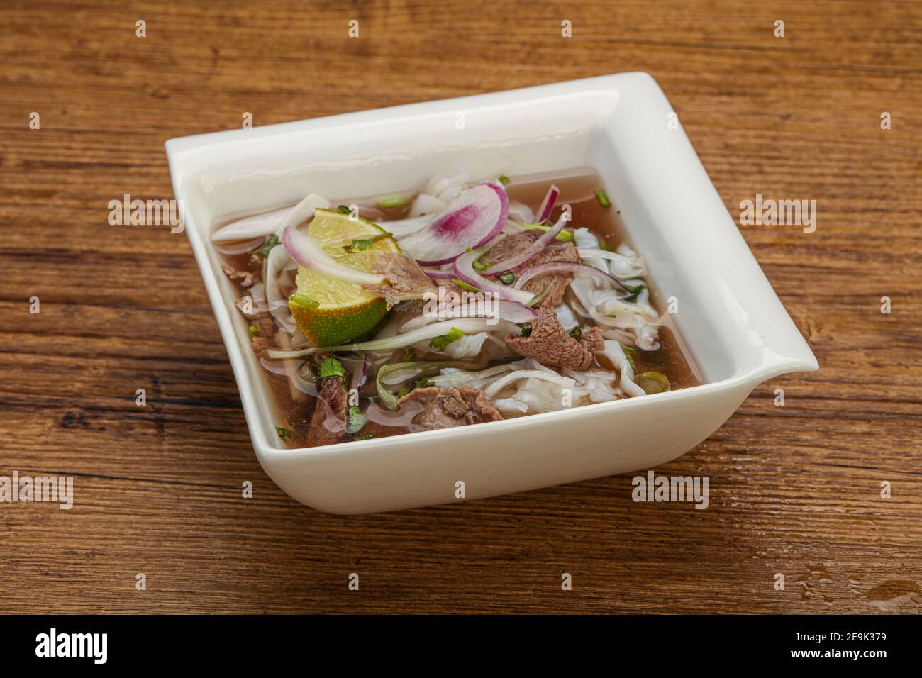 Vietnamese cuisine - beef Pho Bo soup Stock Photo - Alamy