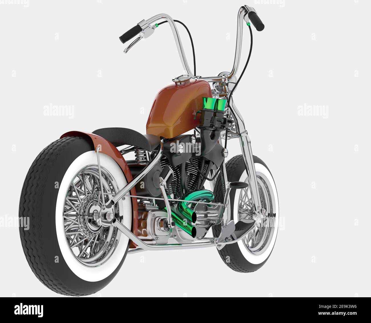 Motorcycle isolated on background. 3d rendering - illustration Stock ...