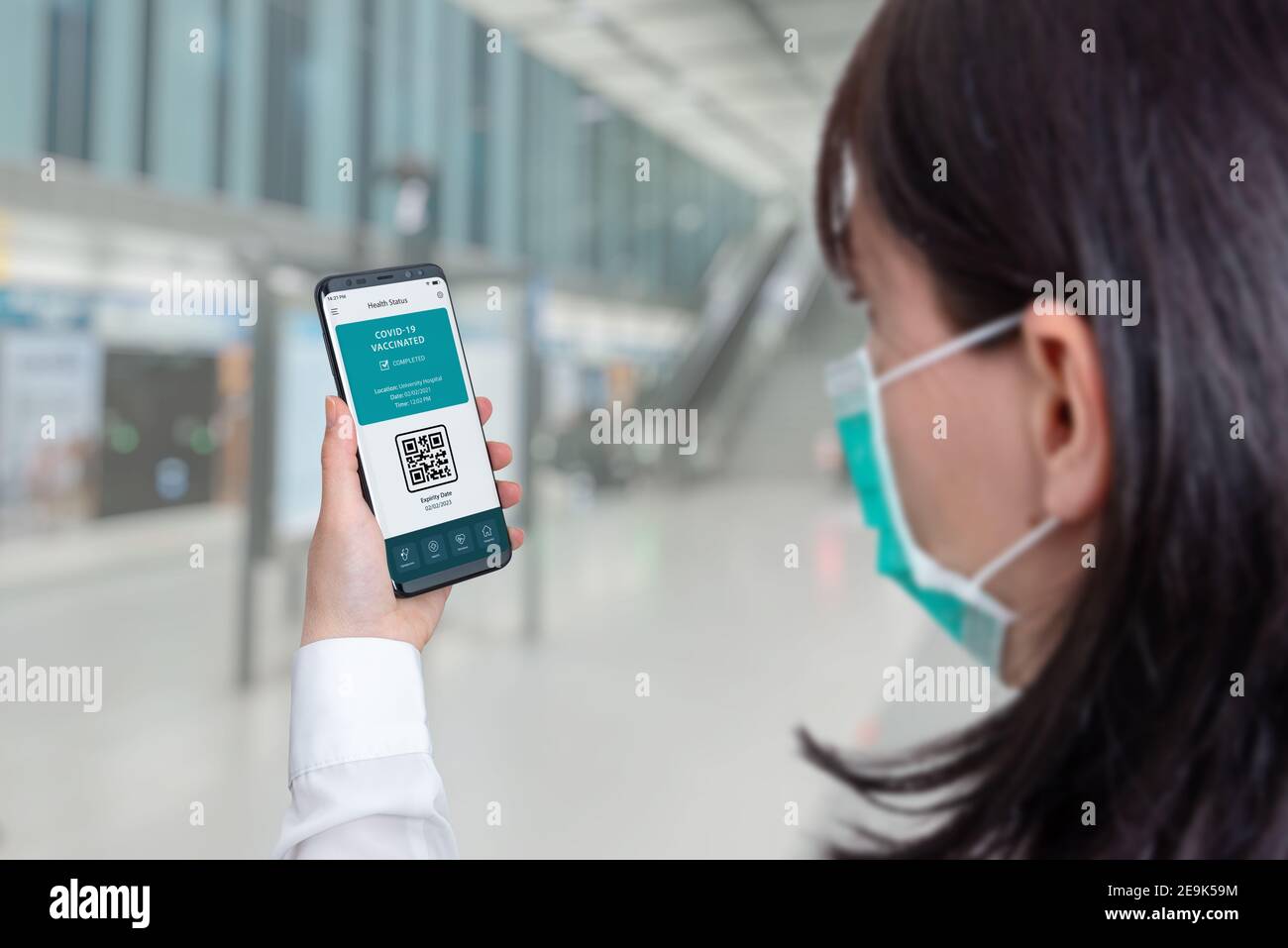 Covid pass qr code hi-res stock photography and images - Alamy