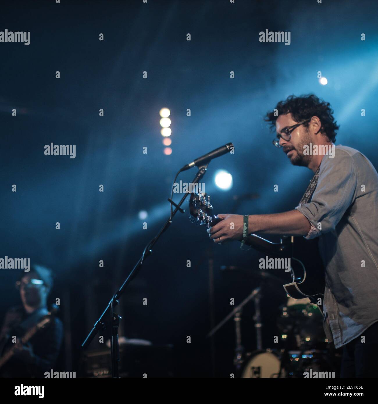 Hayden Thorpe of Wild Beasts performing at the 2014 End of the Road ...