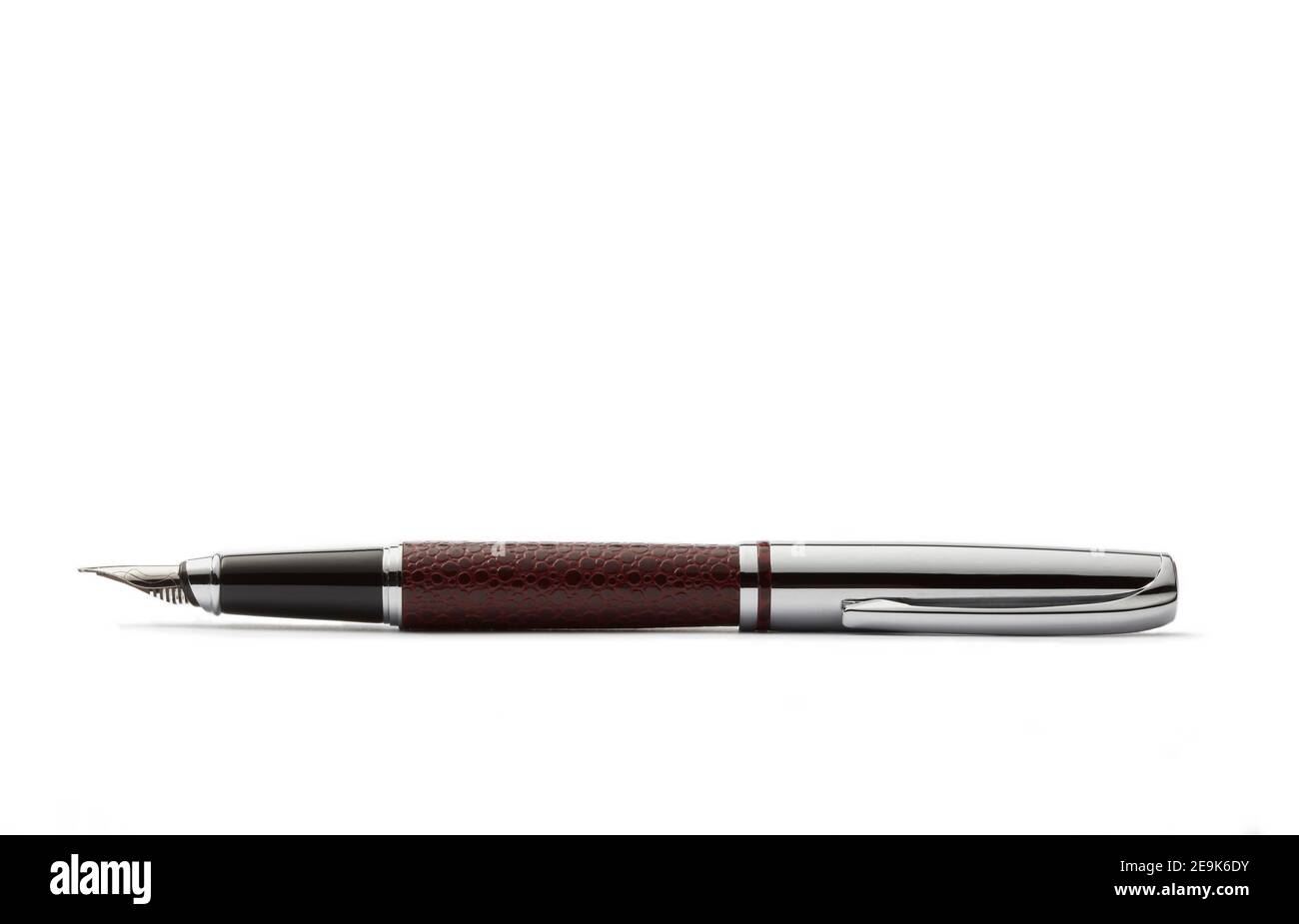Close-up picture of ballpoint pen over white background Stock Photo - Alamy