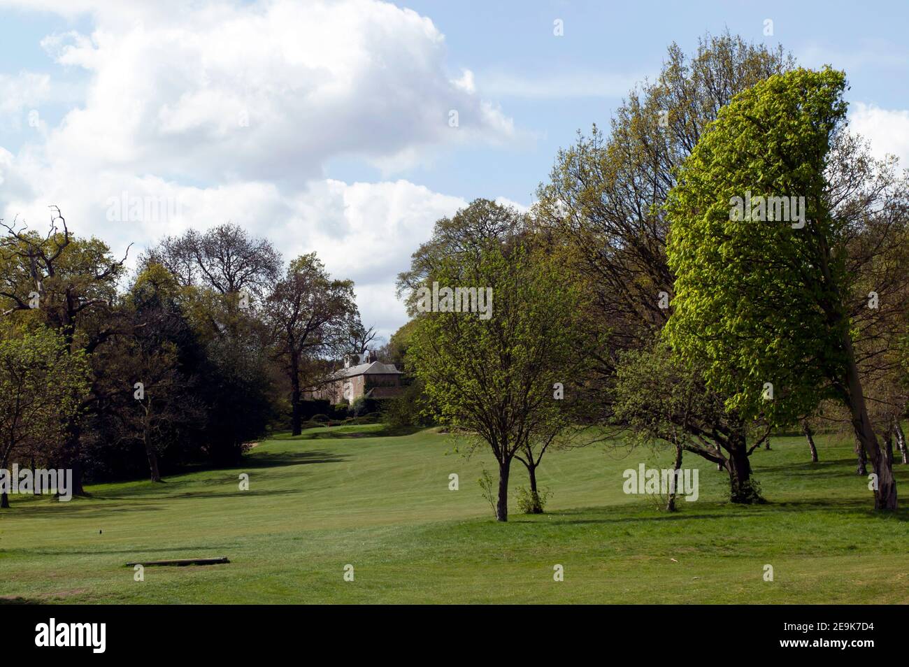 View of the Old Stable Block, across the Golf Course at Beckenham Place ...