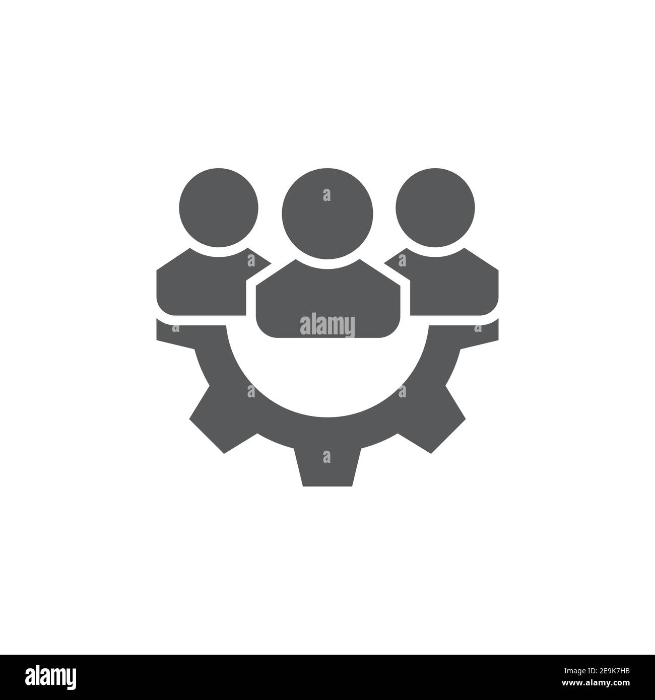 Management icon, color, line, outline vector sign, linear style ...