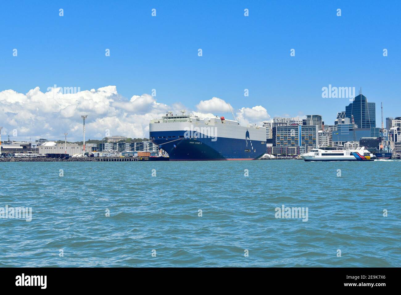 AUCKLAND, NEW ZEALAND - Jan 05, 2021: View of Trans Future 5 vehicles ...