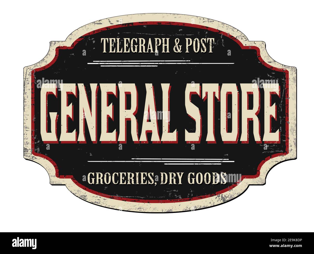 Vintage Store Signs Clipart