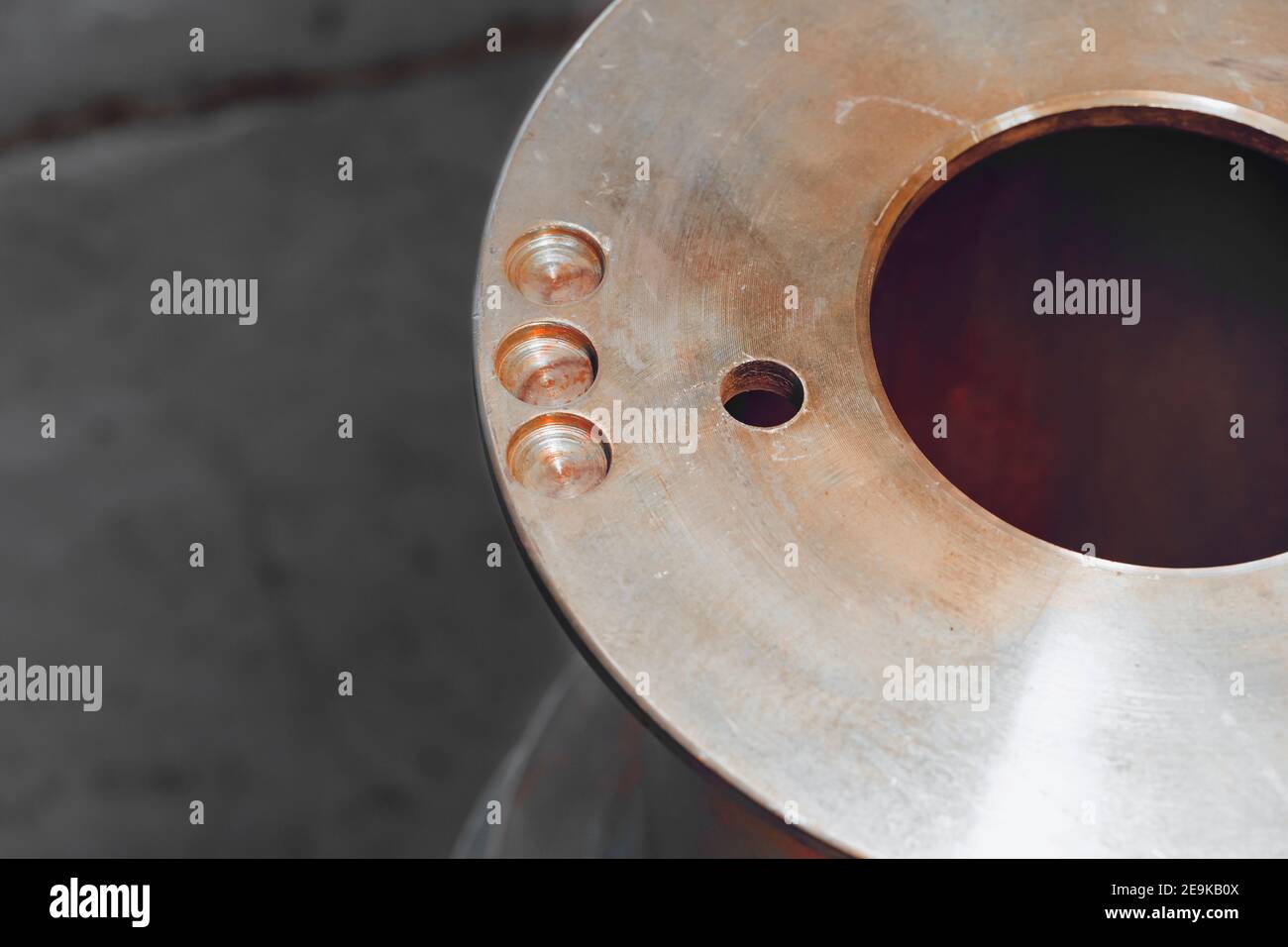 Metal reel for cable in industrial plant Stock Photo - Alamy