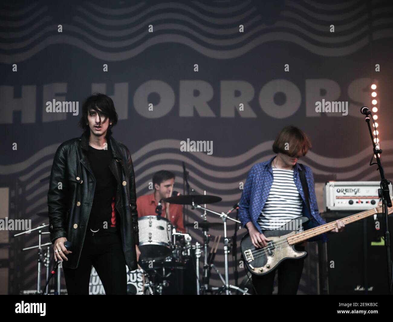 Faris Badwan of The Horrors performing at the 2014 End of the Road ...