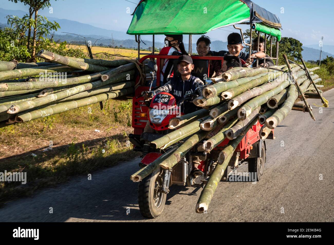 Transportation possibilities on the roads around Myikyina in northern ...