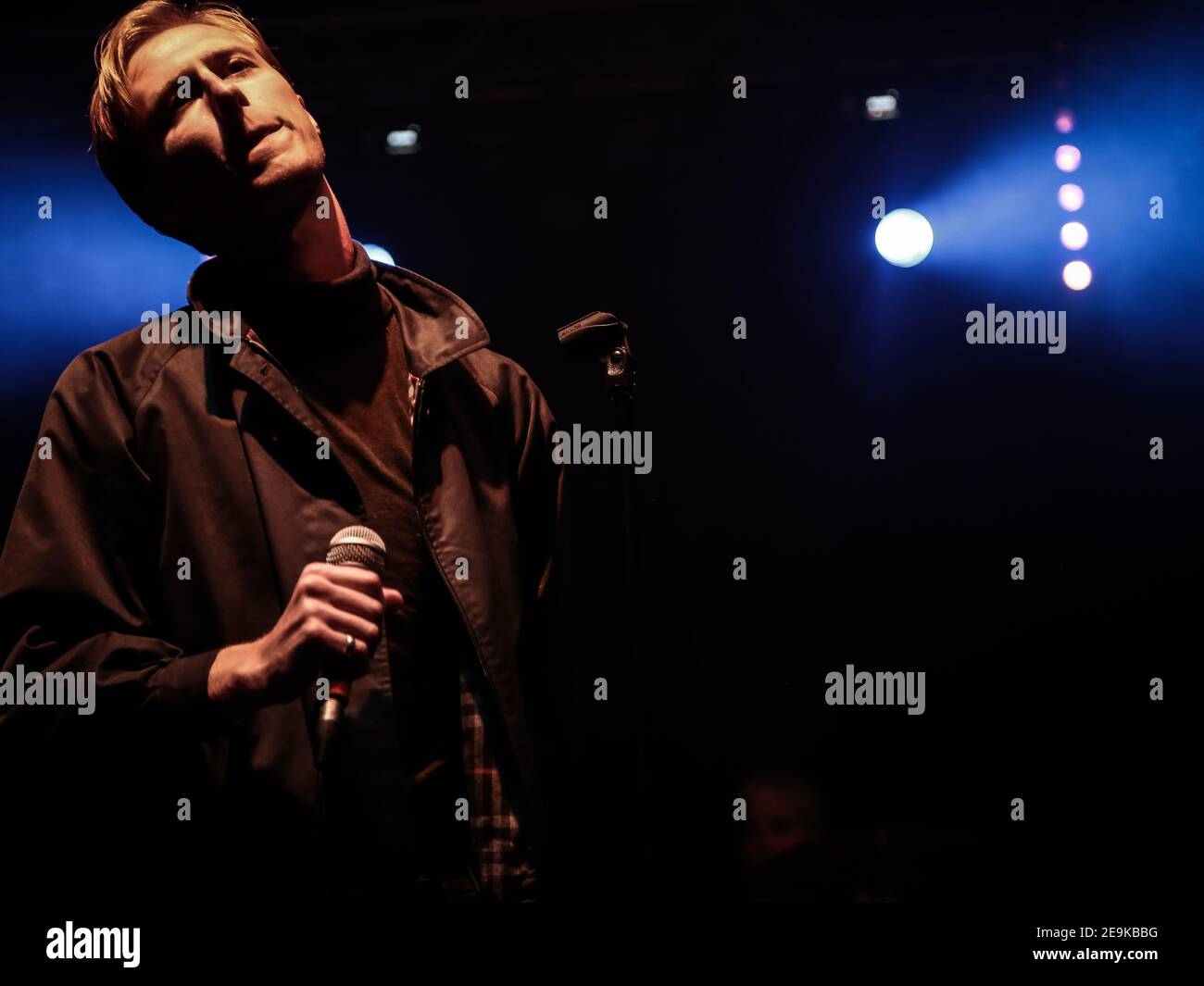 Mark Goldsworthy of Eagulls performing at the 2014 End of the Road ...