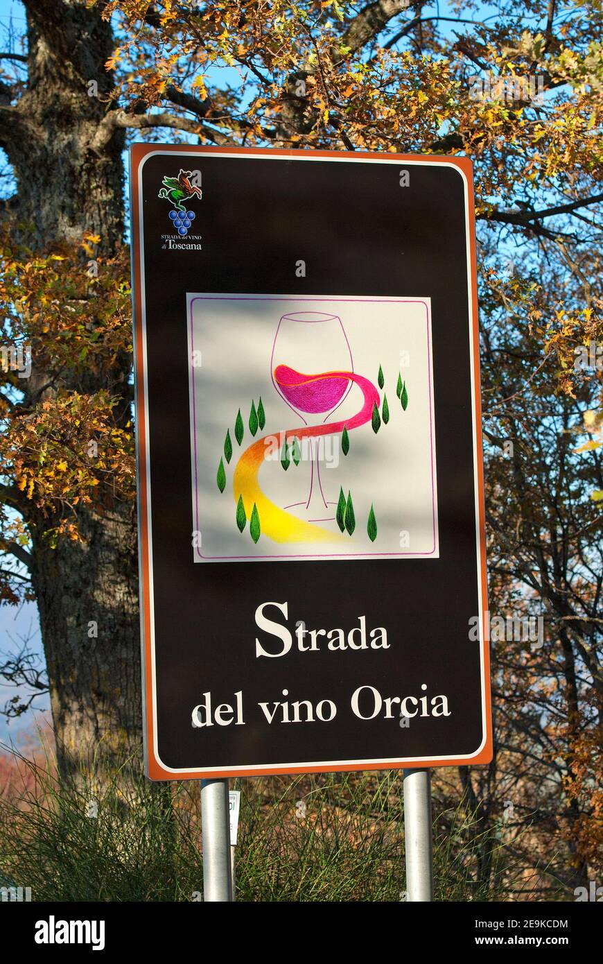 Tuscany road signs hi-res stock photography and images - Alamy