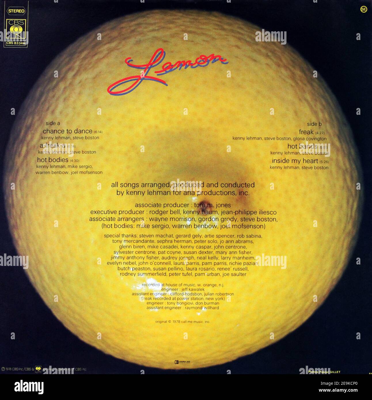 Lemon vinyl hi-res stock photography and images - Alamy