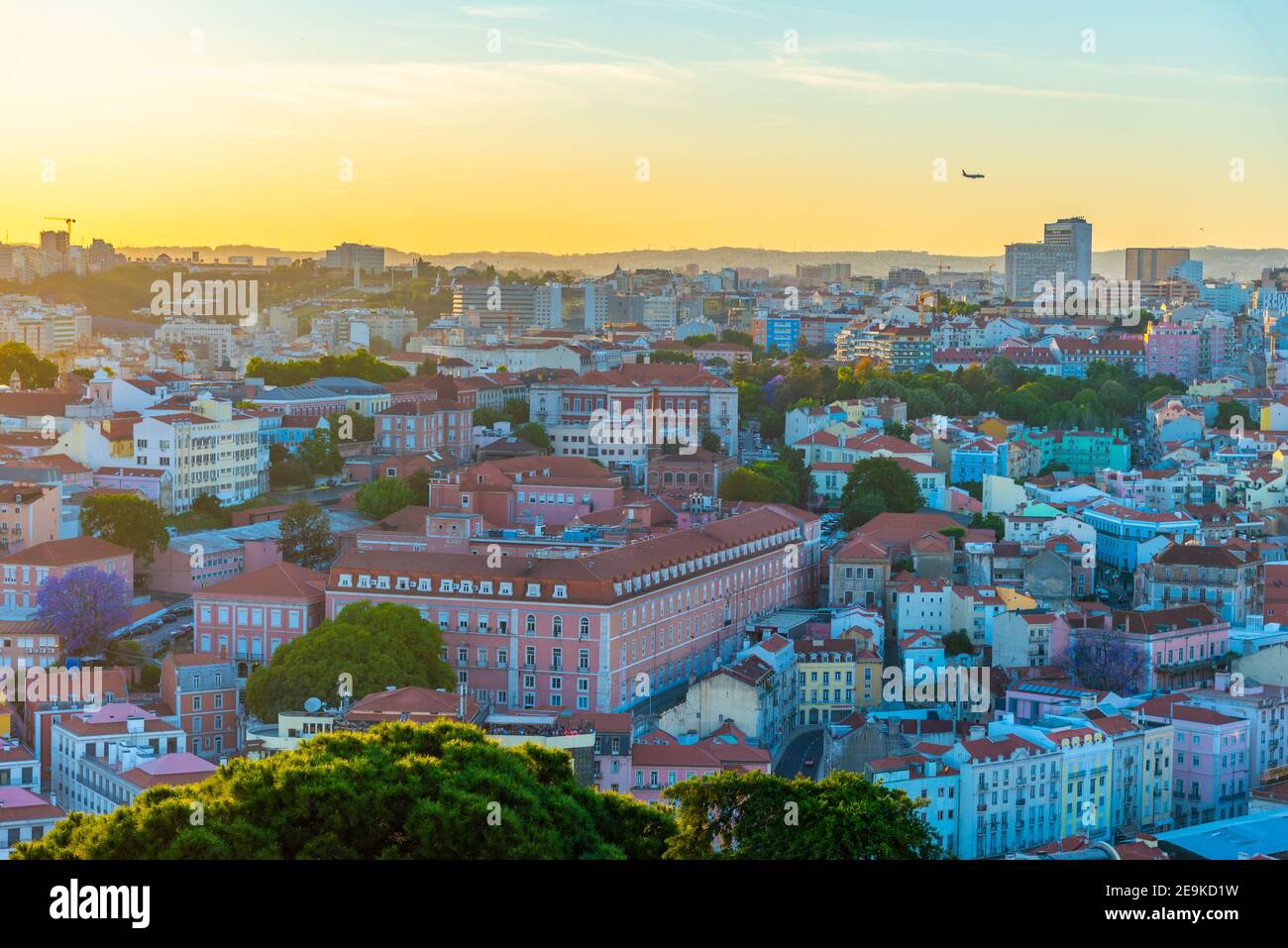 Aerial view of downtown Lisbon, Portugal Stock Photo - Alamy