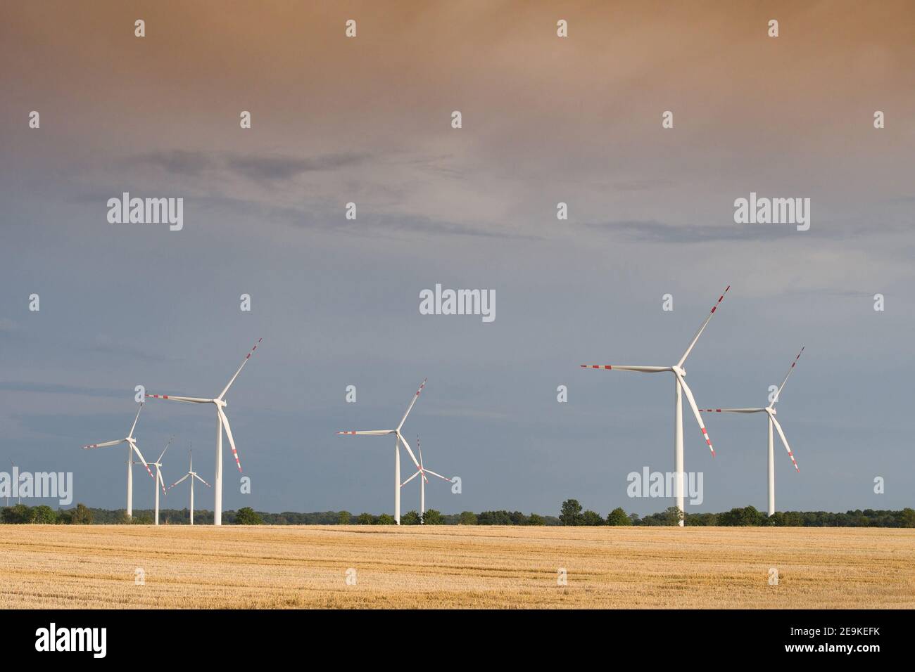wind farm in the sky and cloud background, renewable energy Stock Photo ...