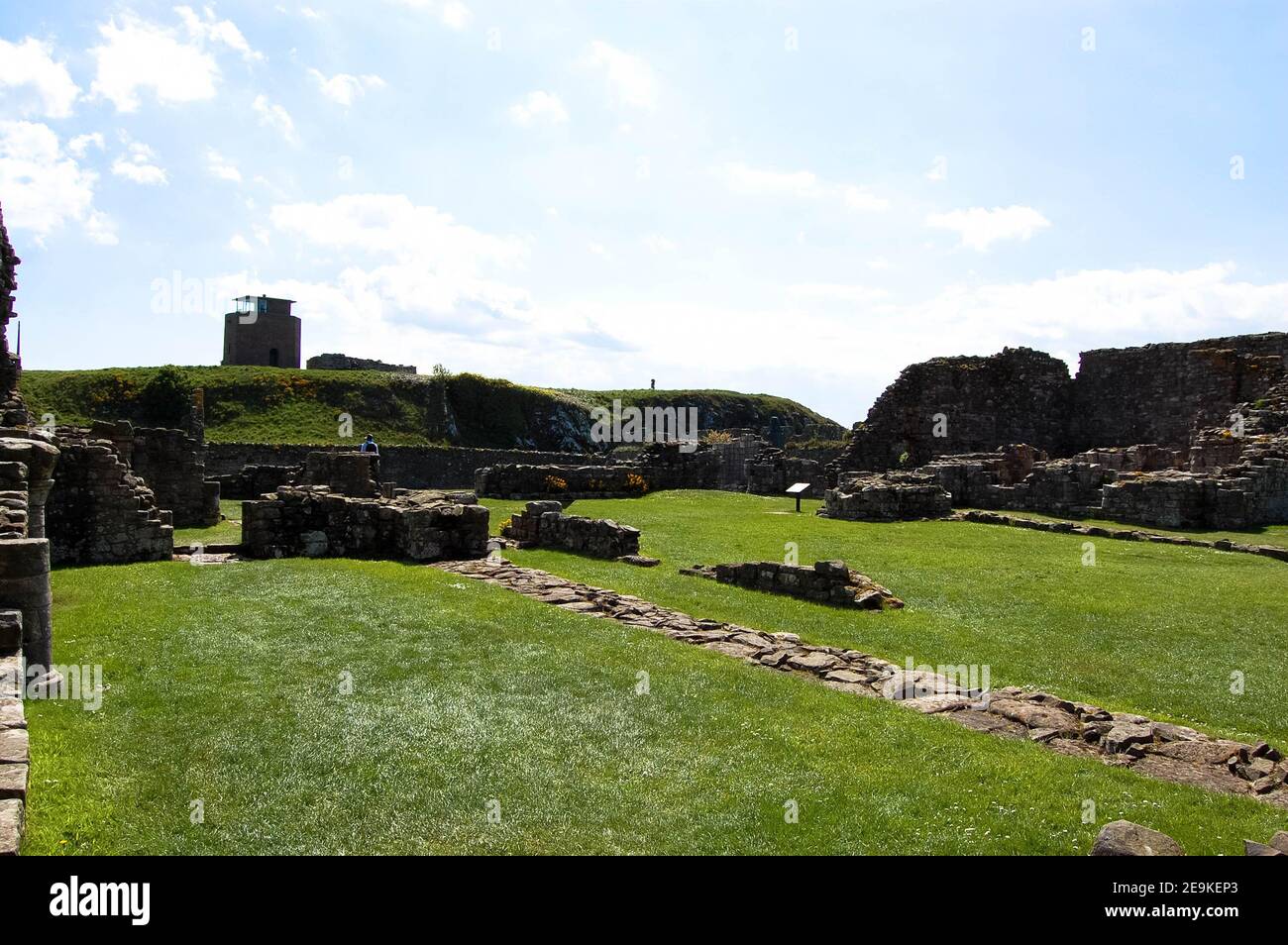 Ruined building at Hadrians wall Northumberland stone walls Roman ...