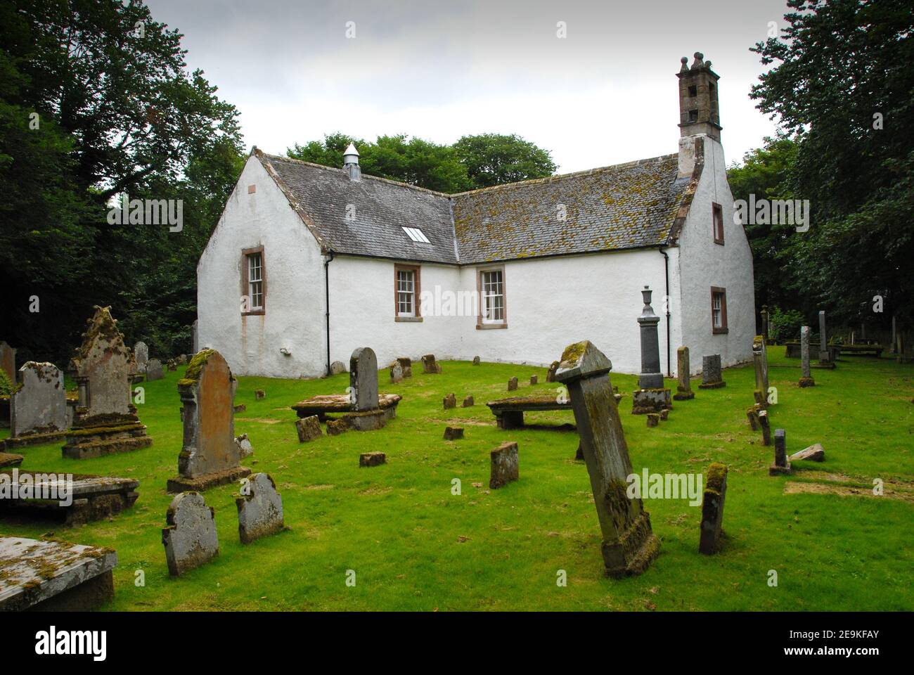 Nigg Old Kirk home of the pictish Nigg Cross-slab symbol stone Stock ...