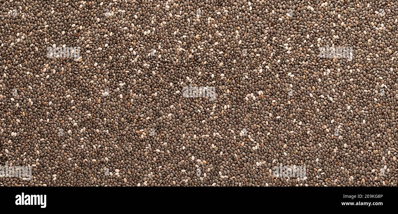 Chia seeds, texture, valuable food, source of omega 3 acids and ...