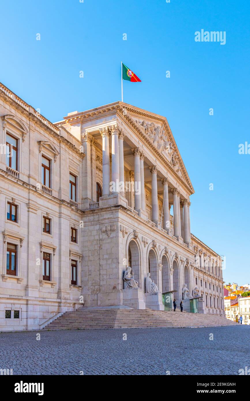 Lisbon portugal parliament historic building hi-res stock photography ...