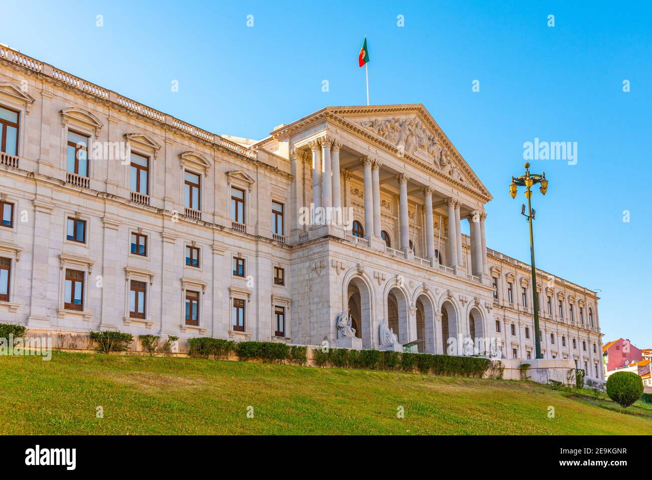 Lisbon portugal parliament historic building hi-res stock photography ...