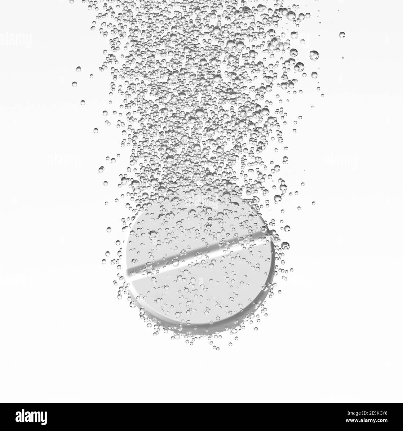 Effervescent tablet dissolbving Stock Photo - Alamy