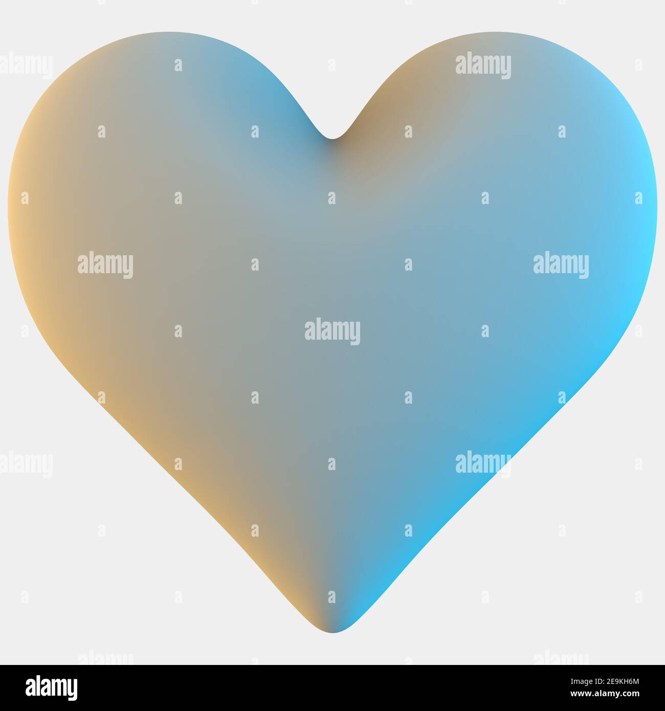 heart 3D symbol - 3D rendering Stock Photo - Alamy