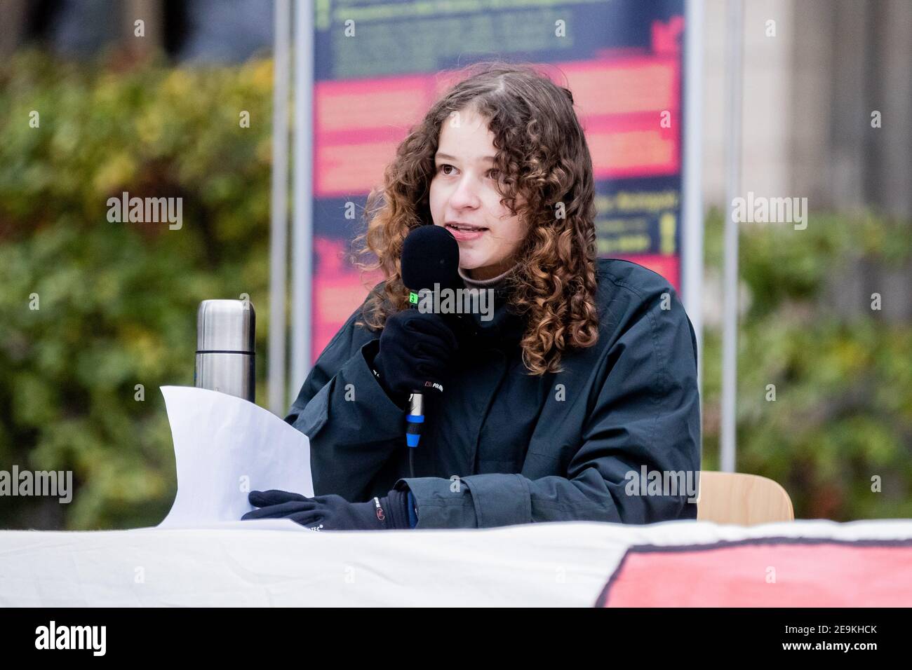 Berlin, Germany. 05th Feb, 2021. Samira Ghandour, press officer of ...