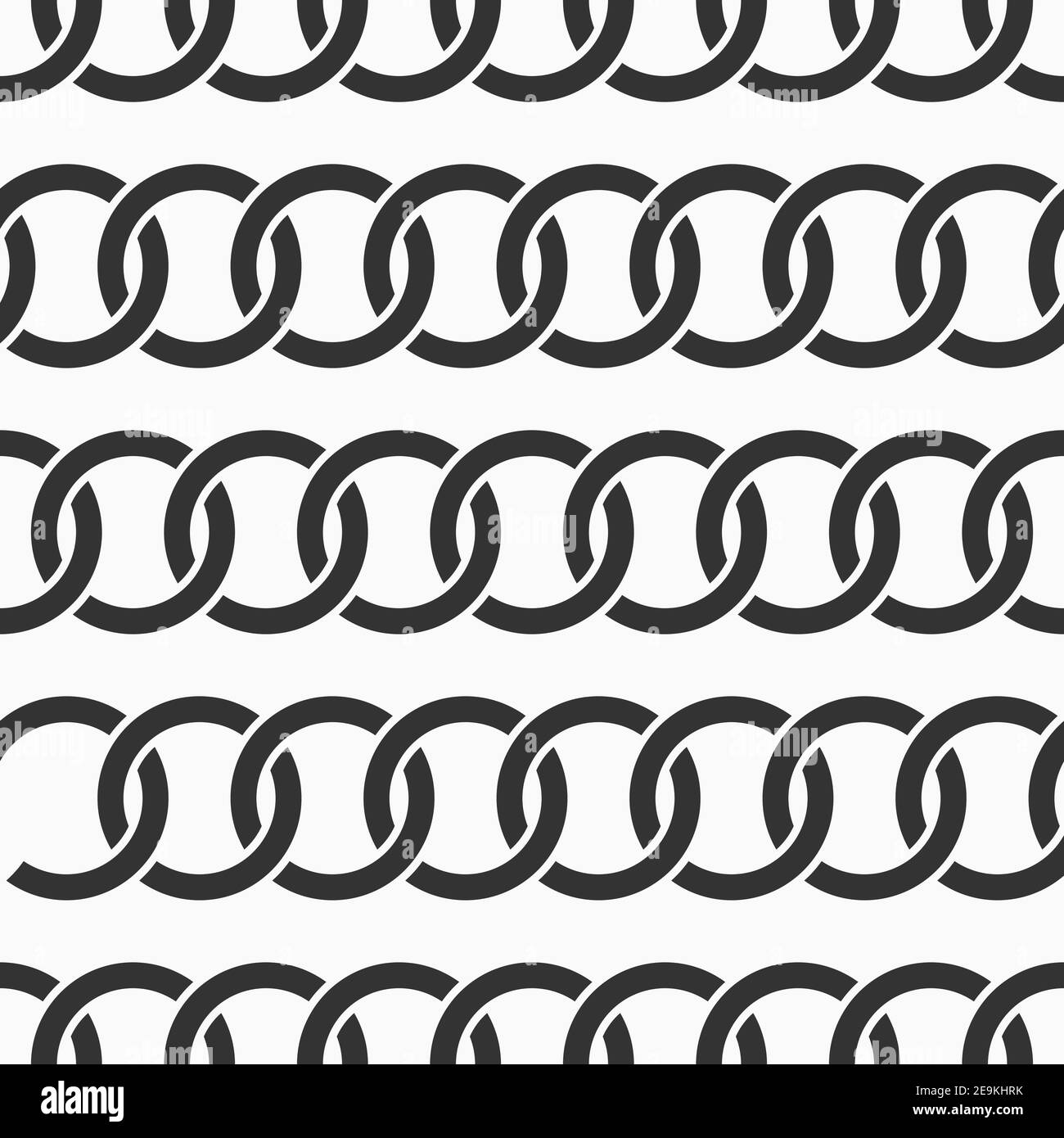 Abstract seamless circles chain pattern. Decorative geometric ...