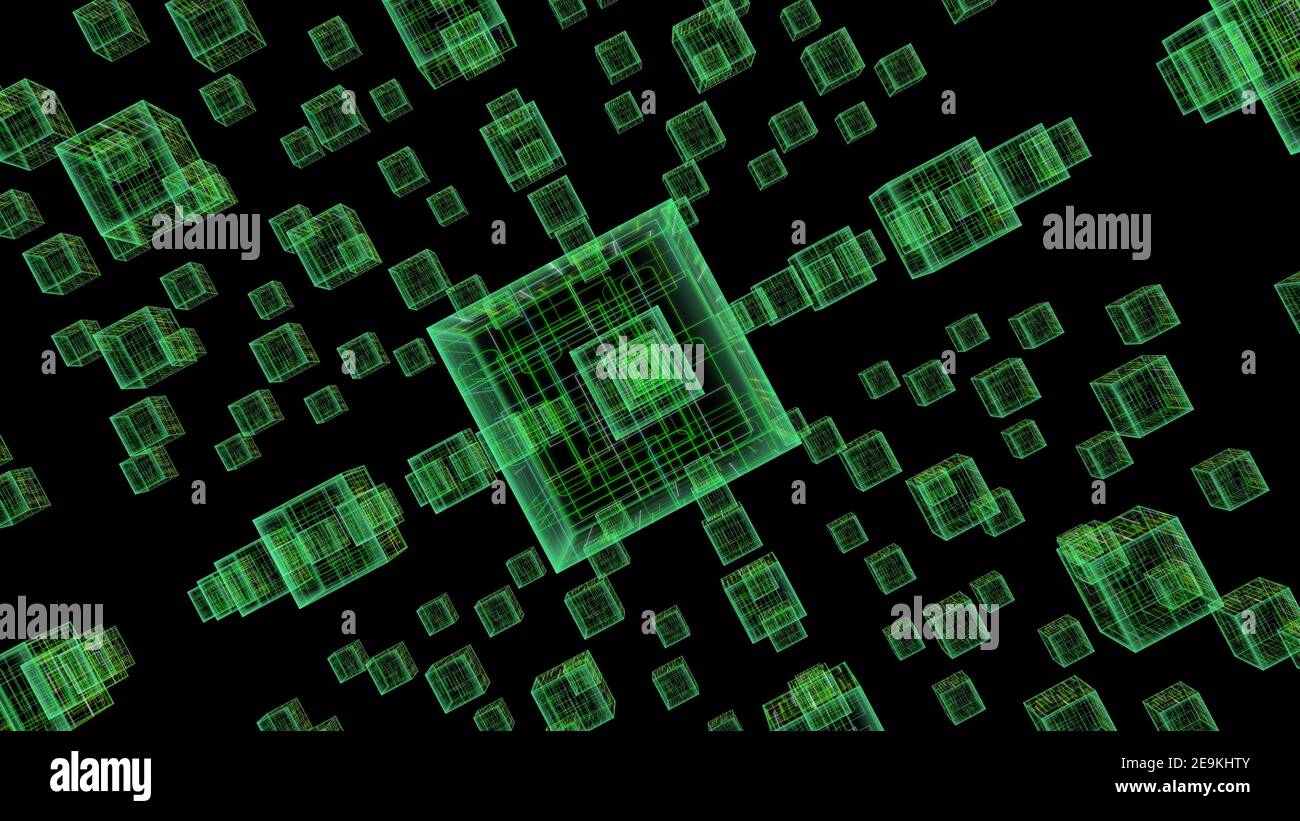 Green Neon Technology Background Stock Photo - Alamy
