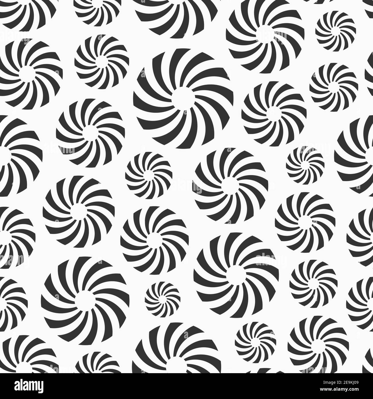 Abstract seamless pattern of repeating round ornaments isolated on ...