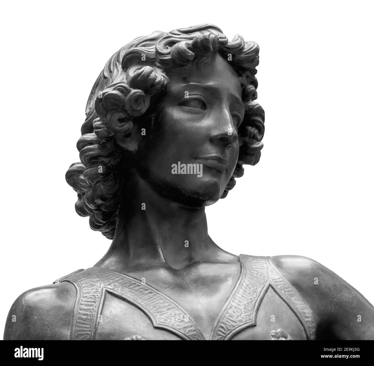 David killer of Goliath ancient statue. Biblical story. Antique ...