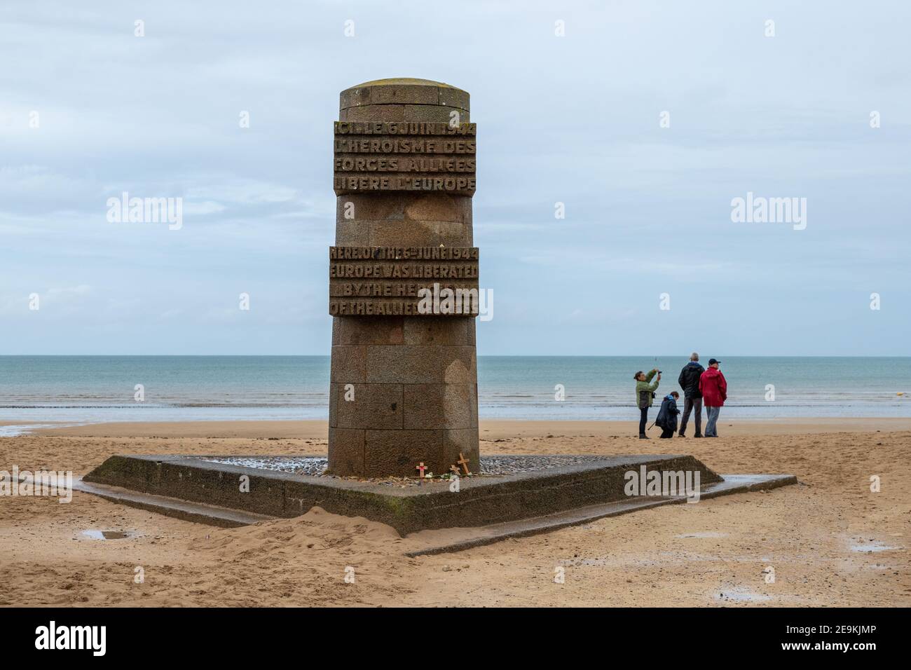 Juno Beach Normandy France 10.26.2019 the monuments in memory of D Day ...