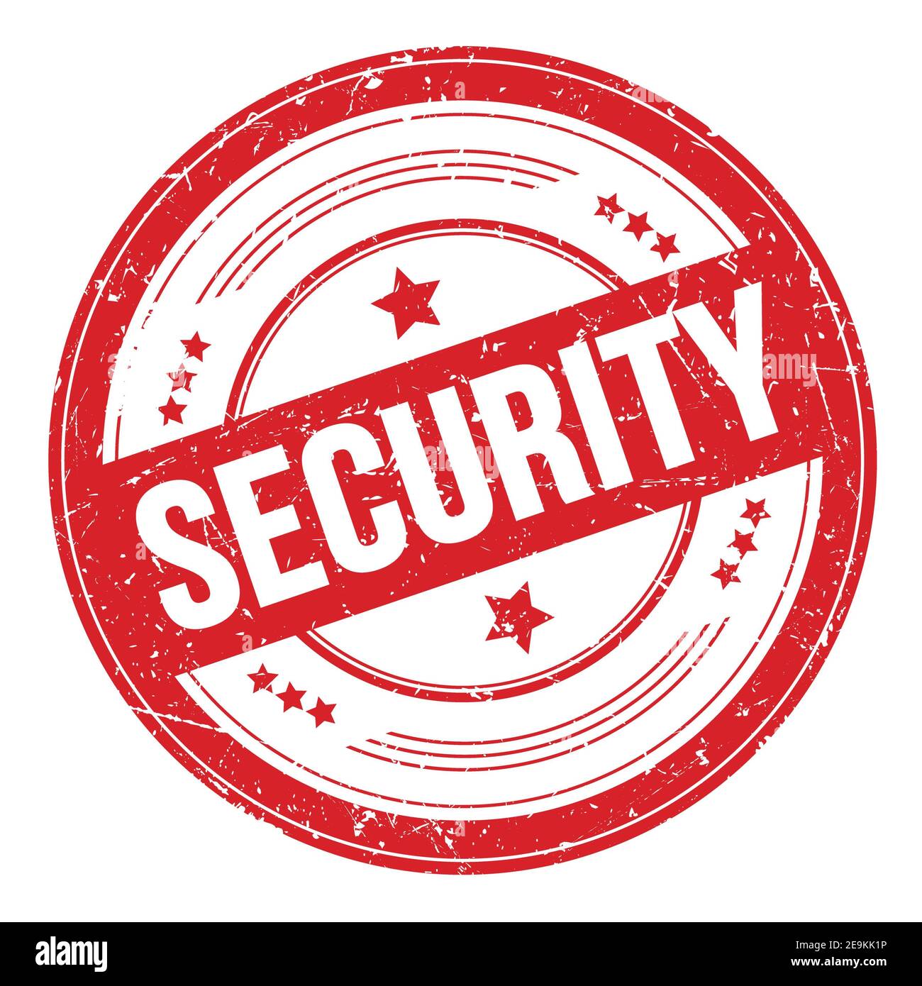 SECURITY text on red round grungy texture stamp Stock Photo - Alamy