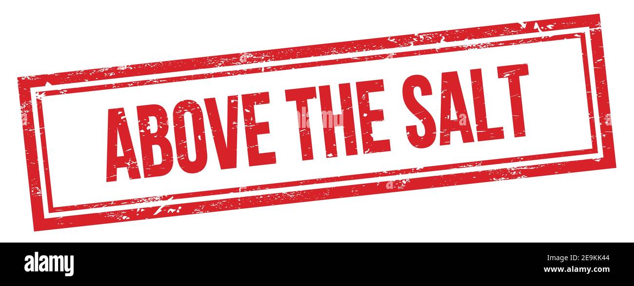 Above the salt word hi-res stock photography and images - Alamy