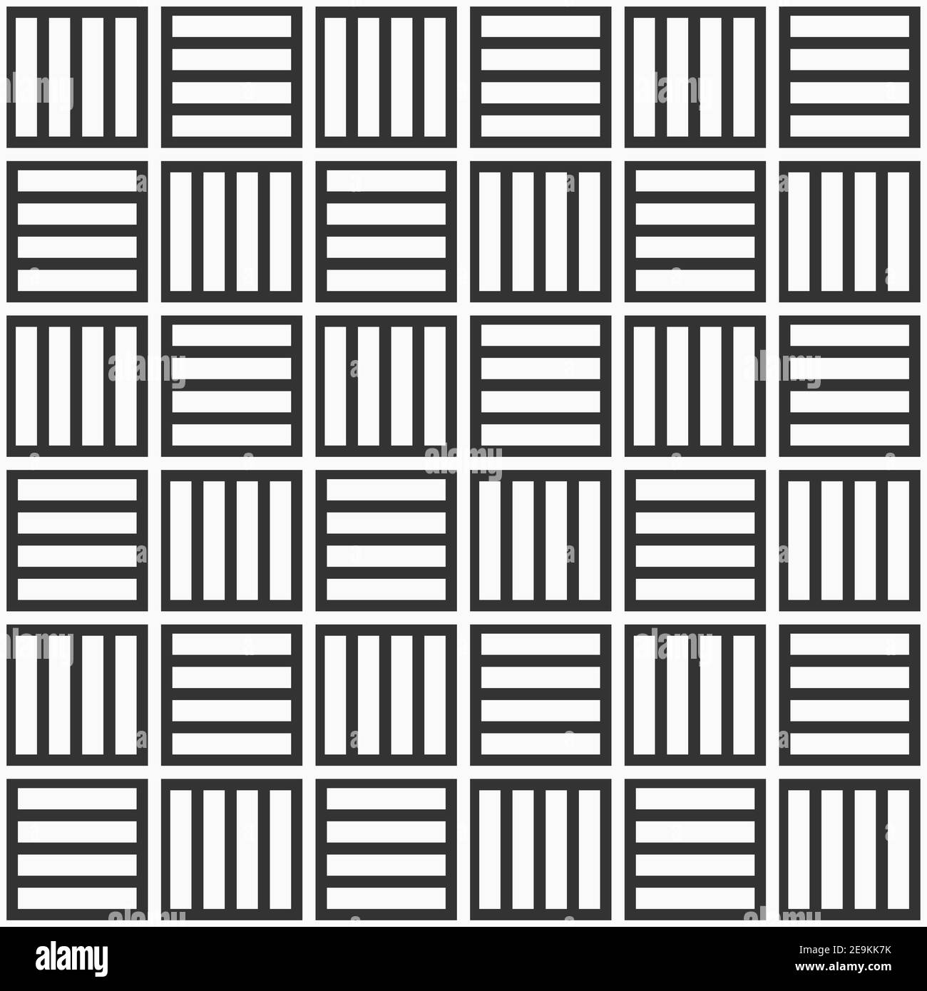 Vector seamless pattern with striped squares. Modern stylish texture. Regularly repeating square ...