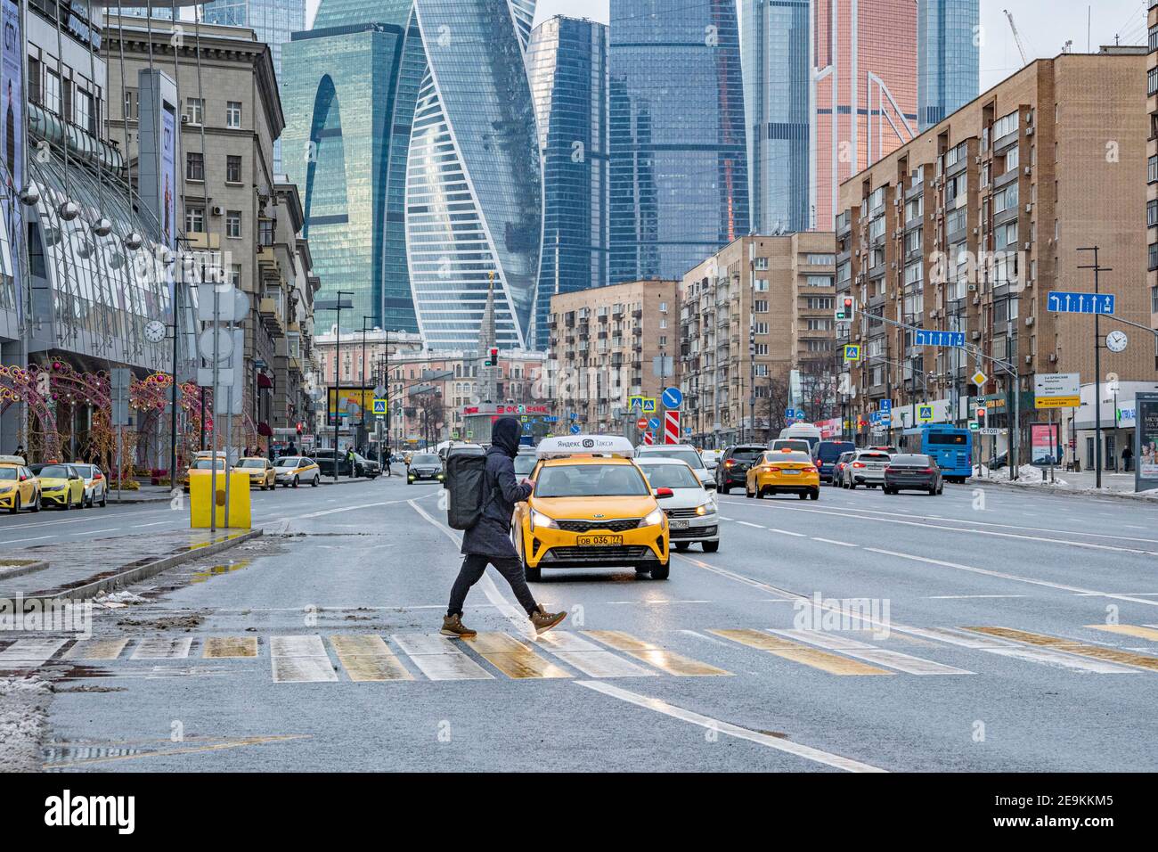 Russia, Moscow. People walk in a street Stock Photo - Alamy