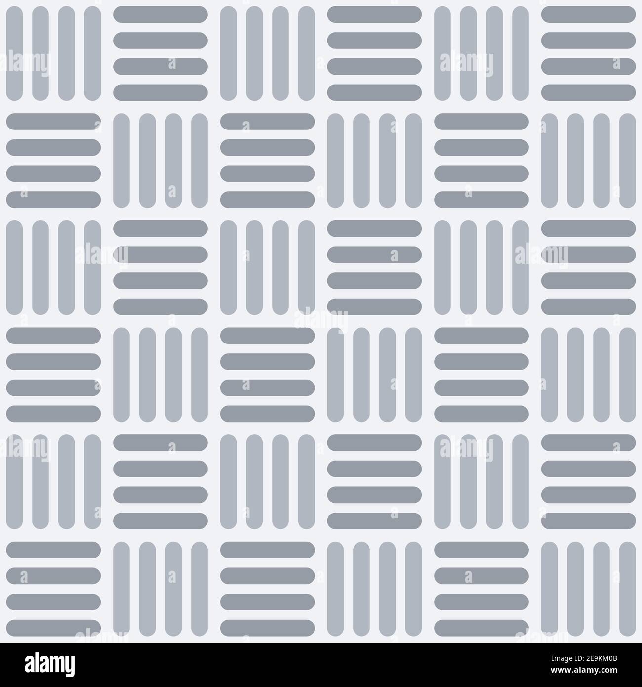 Vector seamless pattern with intertwined rounded stripes, squares ...