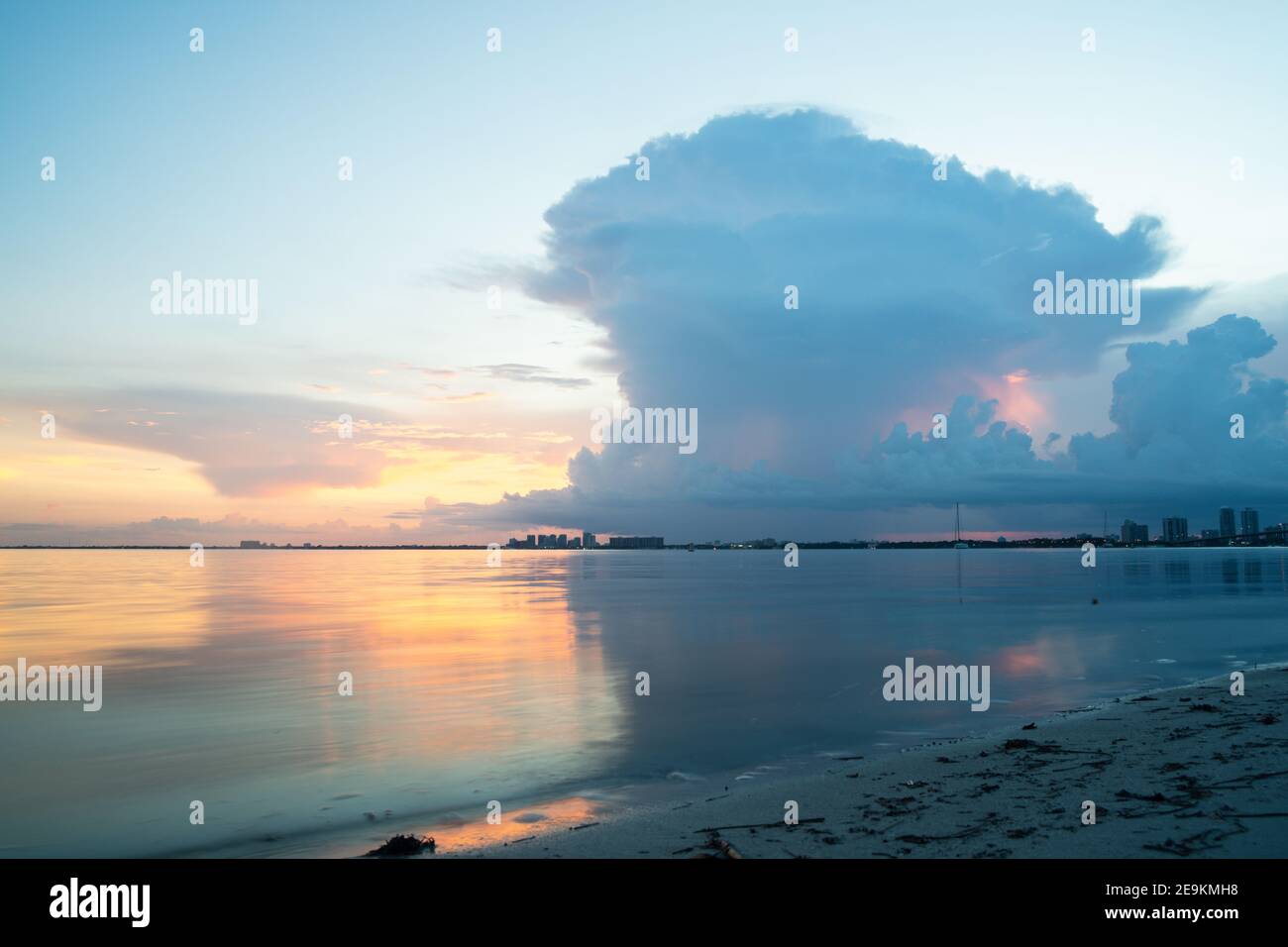 Fluffy Sunset Clouds