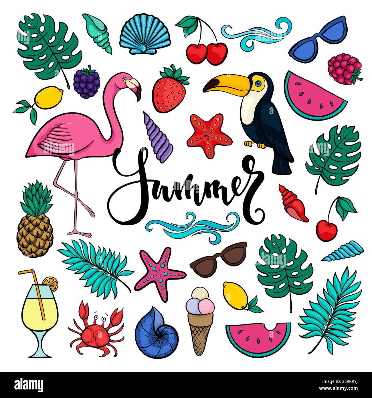 Summer symbols hi-res stock photography and images - Alamy