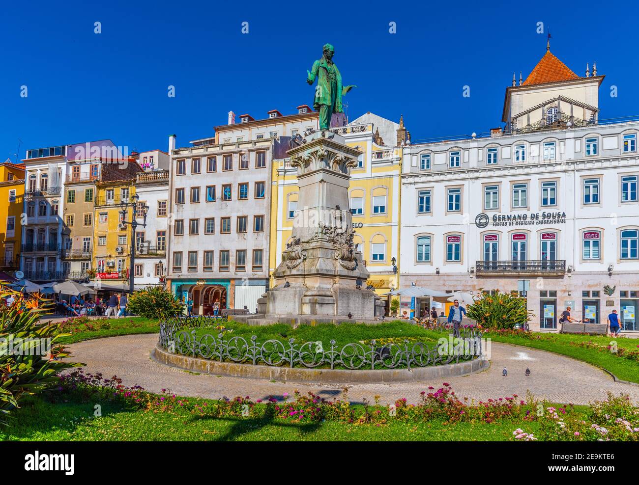 COIMBRA, PORTUGAL, MAY 20, 2019: Monument to Joaquim António de Aguiar ...