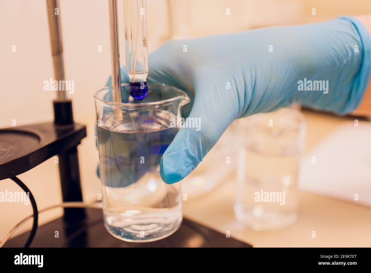 Electrode ph meter and pH meter for laboratory measurements. Water and ...