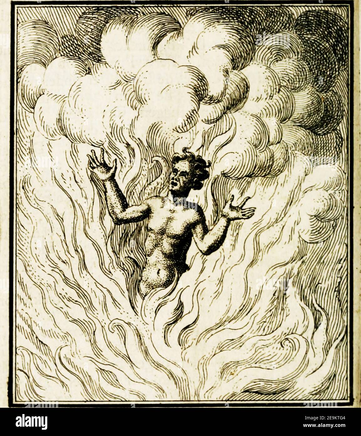 Vintage art depicting Hell, demons, angels etc Stock Photo - Alamy