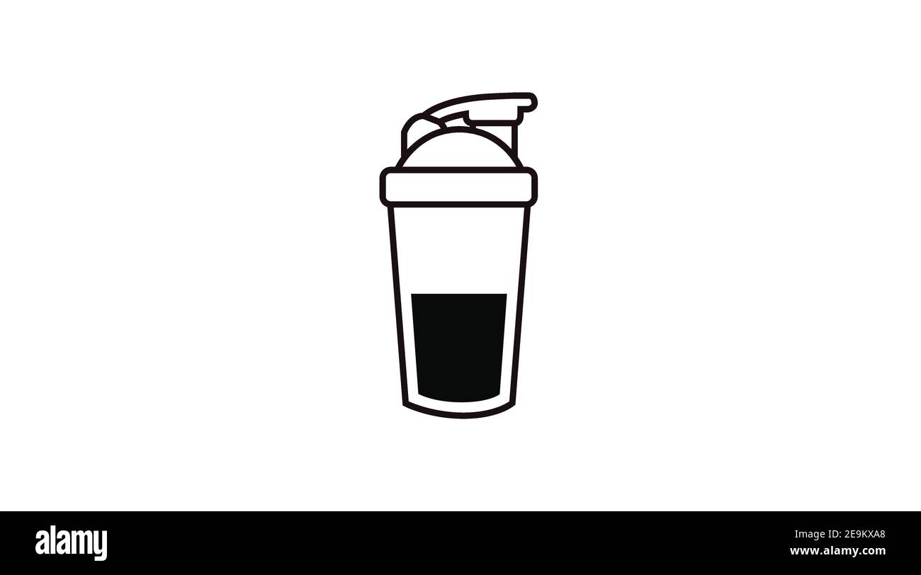 Vector Isolated Illustration of a Potein Shaker. Protein Shaker Icon ...