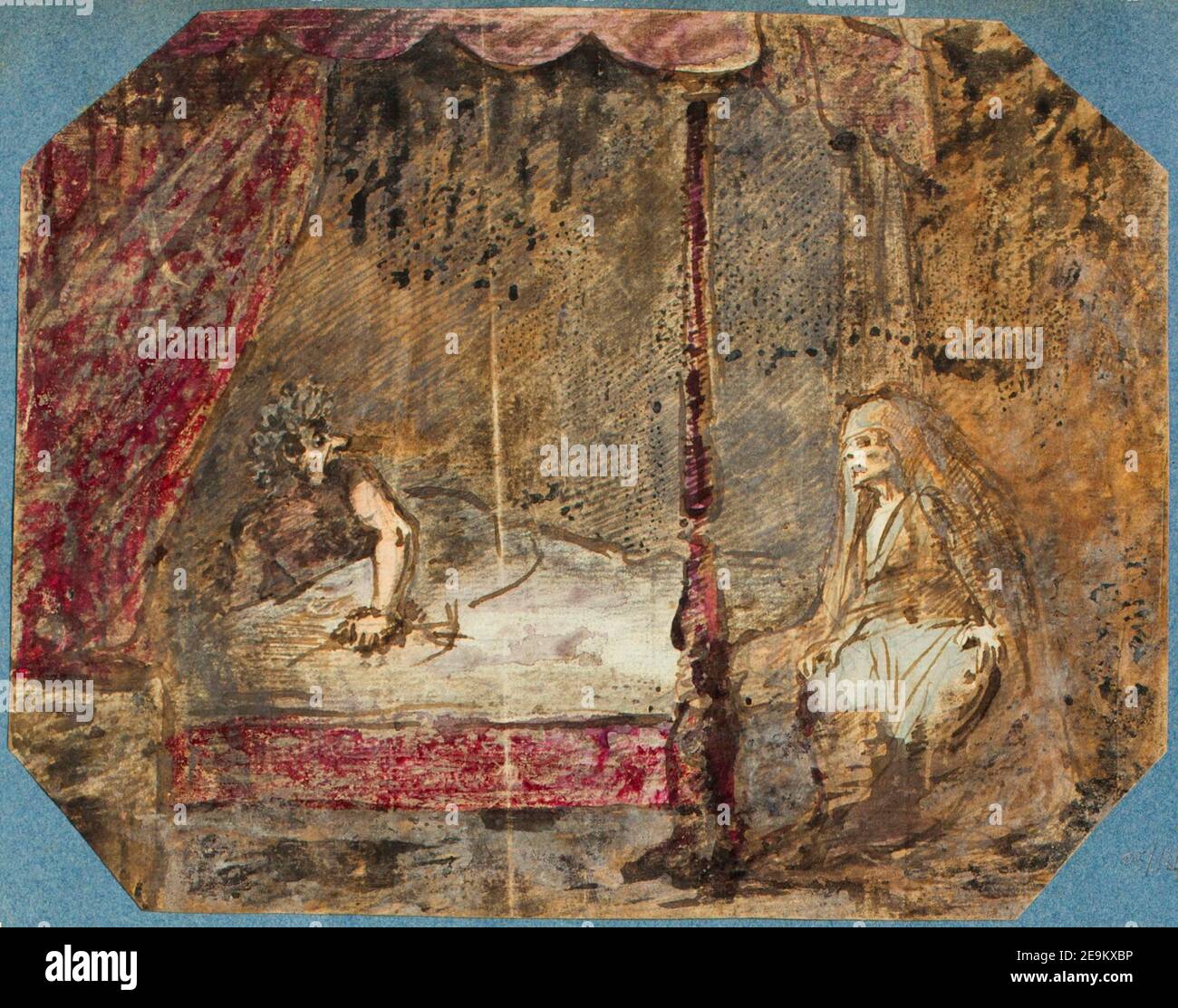 Vintage art depicting Hell, demons, angels etc Stock Photo - Alamy