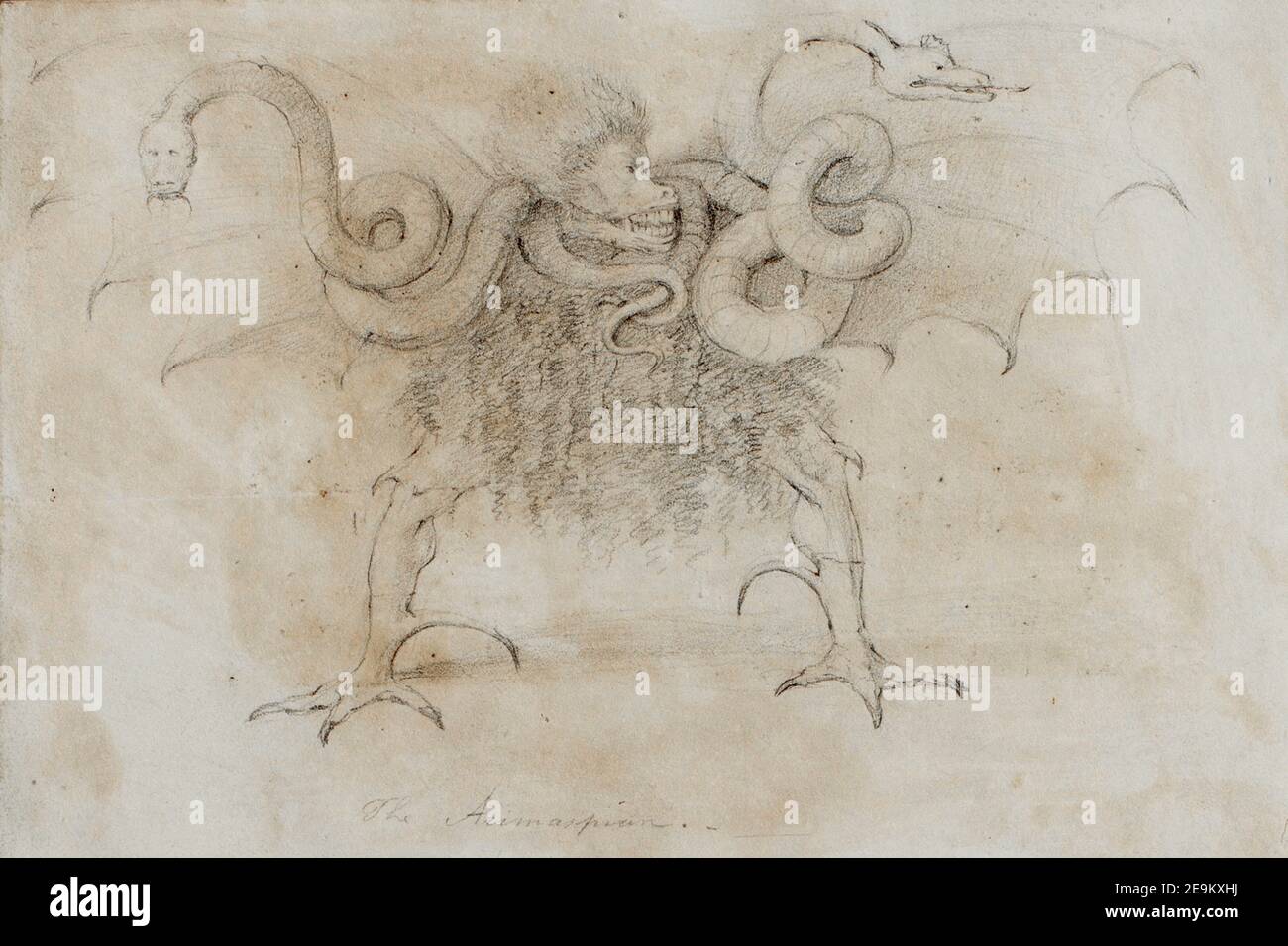 Vintage art depicting Hell, demons, angels etc Stock Photo - Alamy