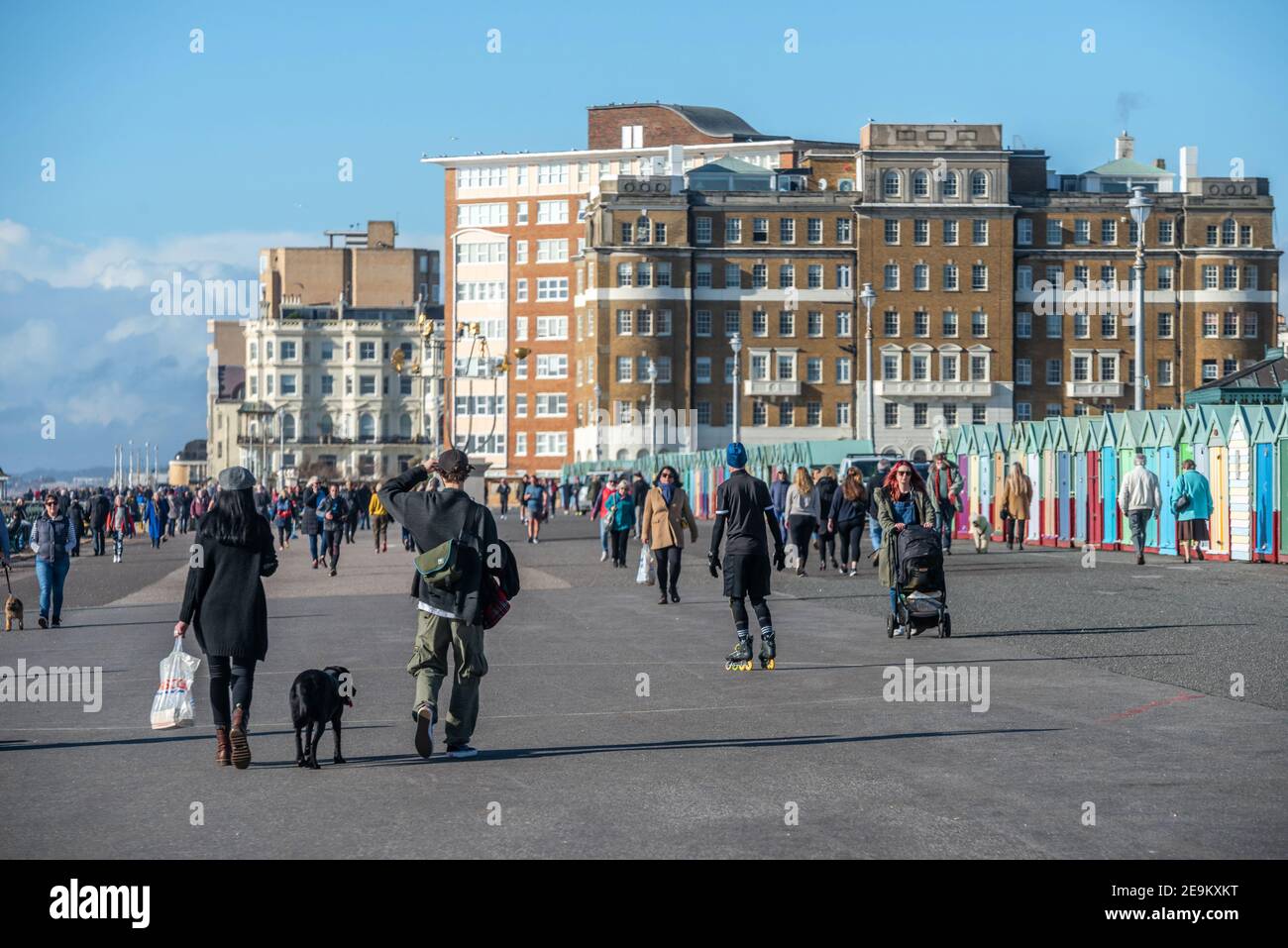 Brighton, February 5th 2021: A spectacular fresh morning brought the ...