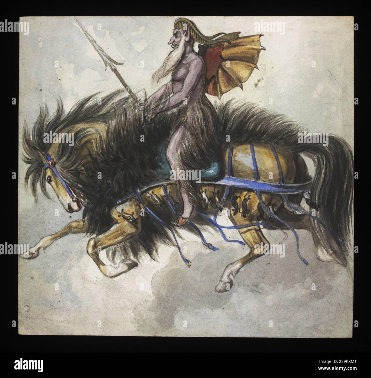 Vintage art depicting Hell, demons, angels etc Stock Photo - Alamy