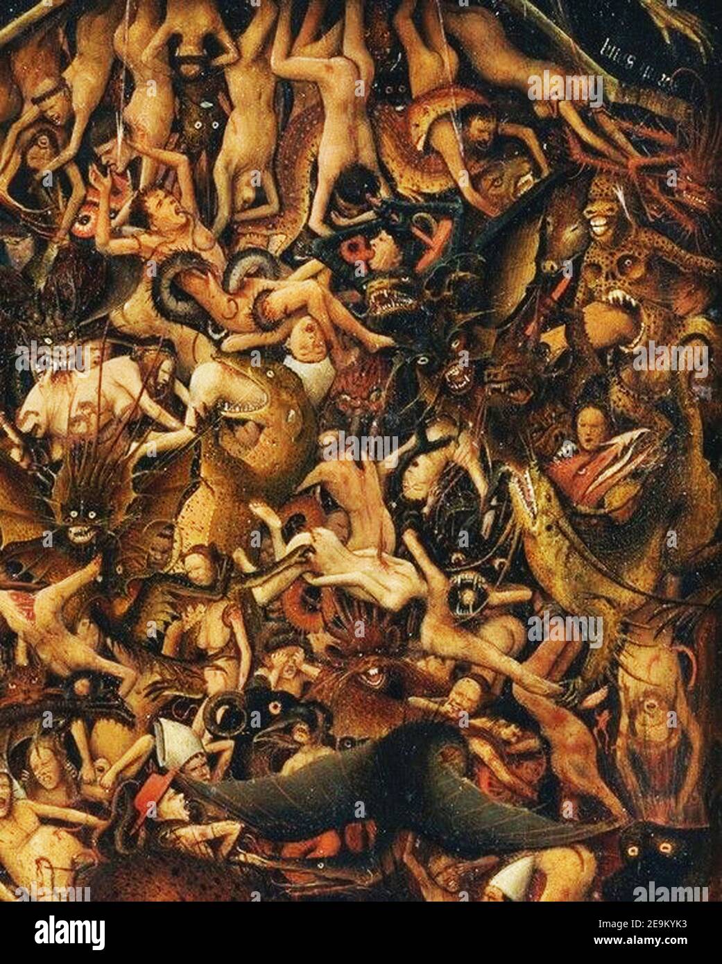 Vintage art depicting Hell, demons, angels etc Stock Photo - Alamy