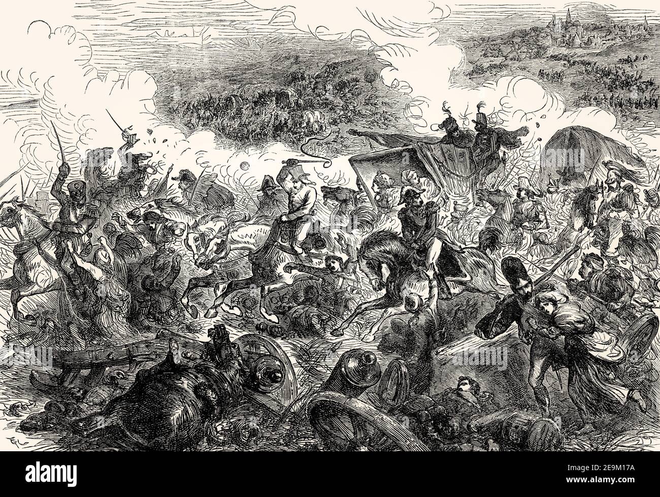 Battle of Vitoria, flight of the French, 21 June 1813, Peninsular War ...