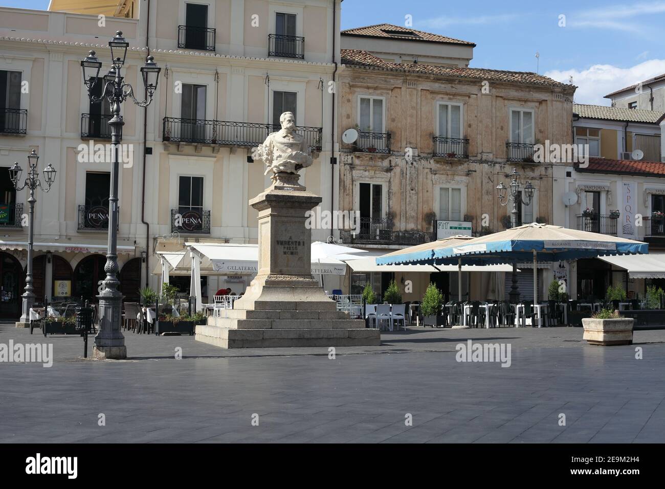 Piazza della Repubblica with the statue of king Umberto I (1878-1900 ...