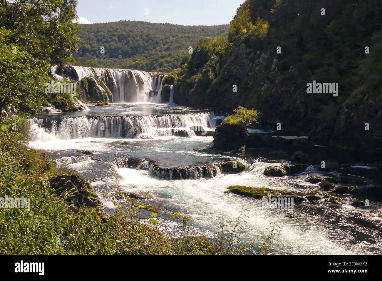 Strbacki Buk waterfall at the river Una near Bihac, Bosnia-Herzegovina ...