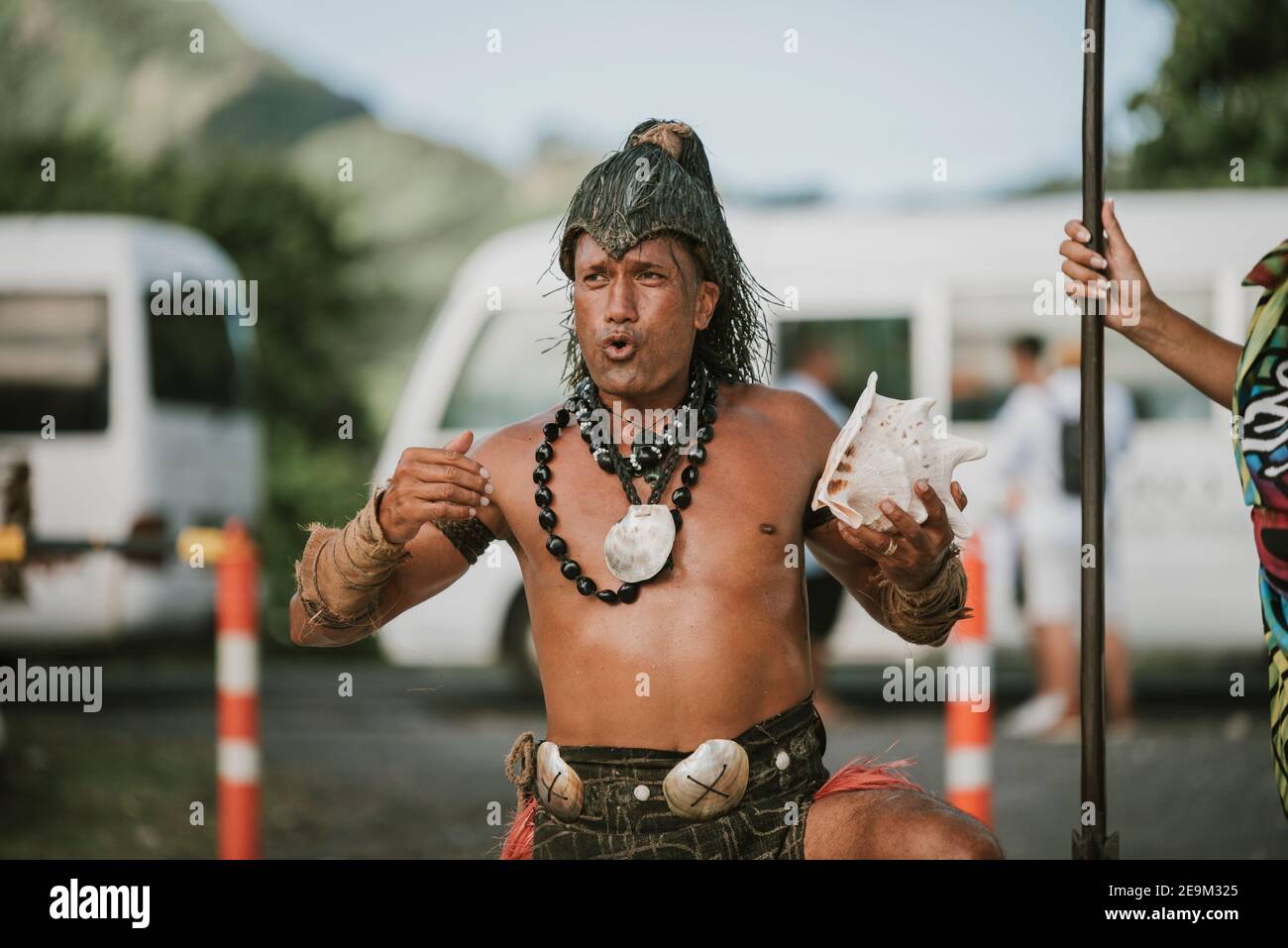 Rarotonga, Cook Island: 09 May 2019: view of People workers in ...